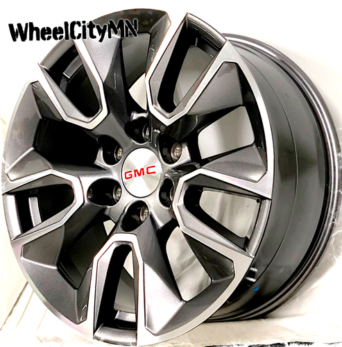 20" gunmetal machine Chevy RST OE 5916 replica wheels GMC Sierra Yukon ...