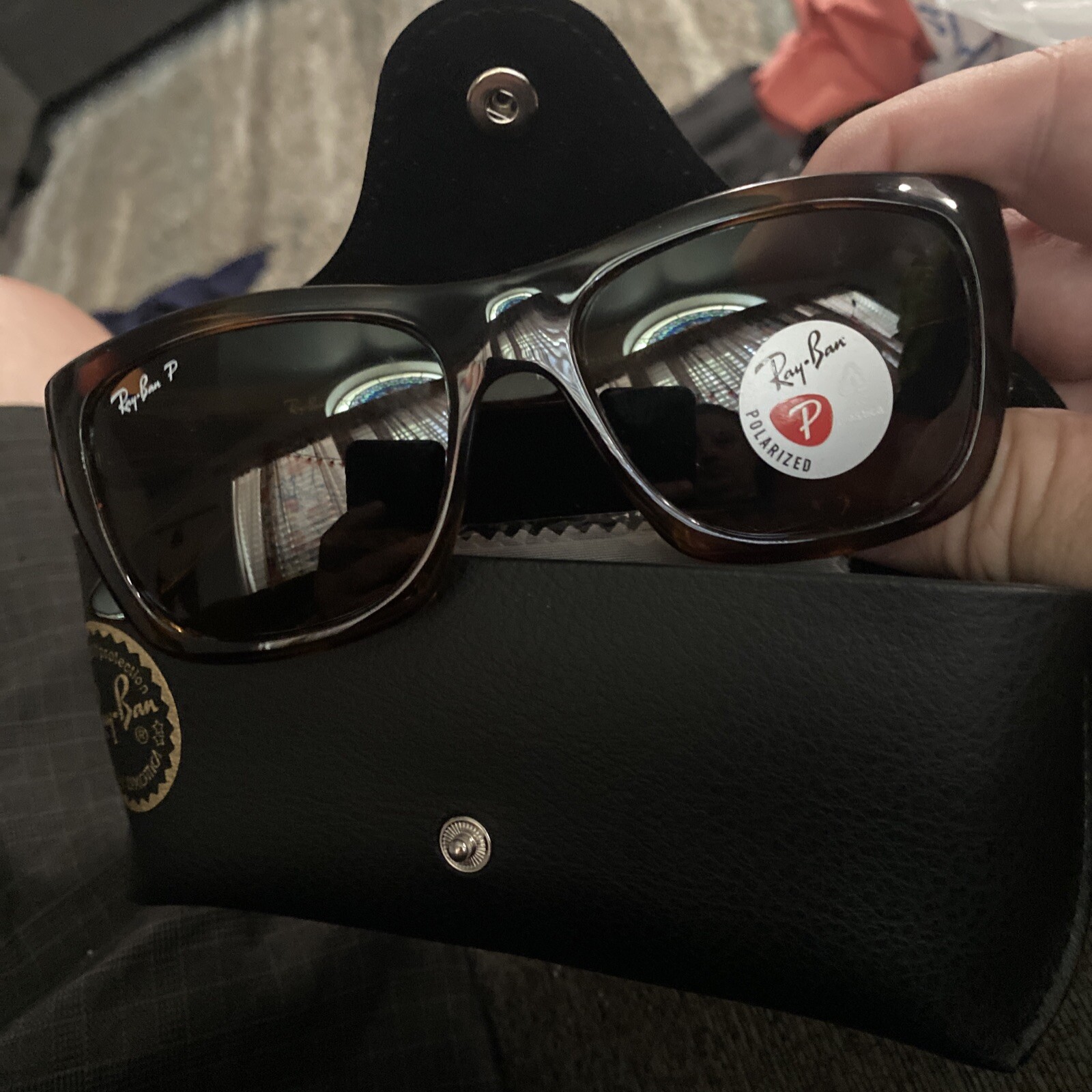 Ray Ban RB 4194 710/83 3p Light Havana Rb4194 Polarized Unisex ...