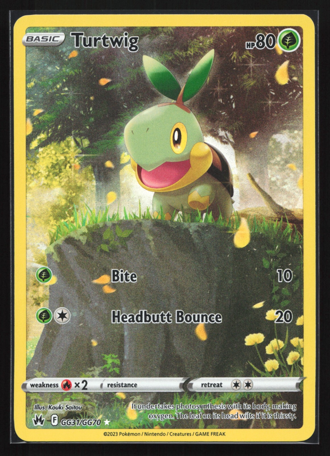 Pokemon Turtwig GG31 Crown Zenith Ultra Rare Full Art Holo NM | eBay
