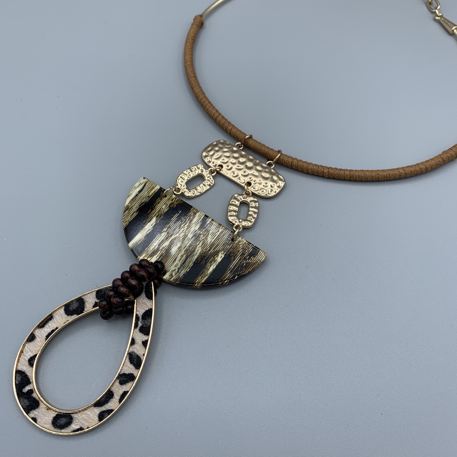 Cato 1946 Gold Tone Choker Necklace With Pendants 742 | eBay