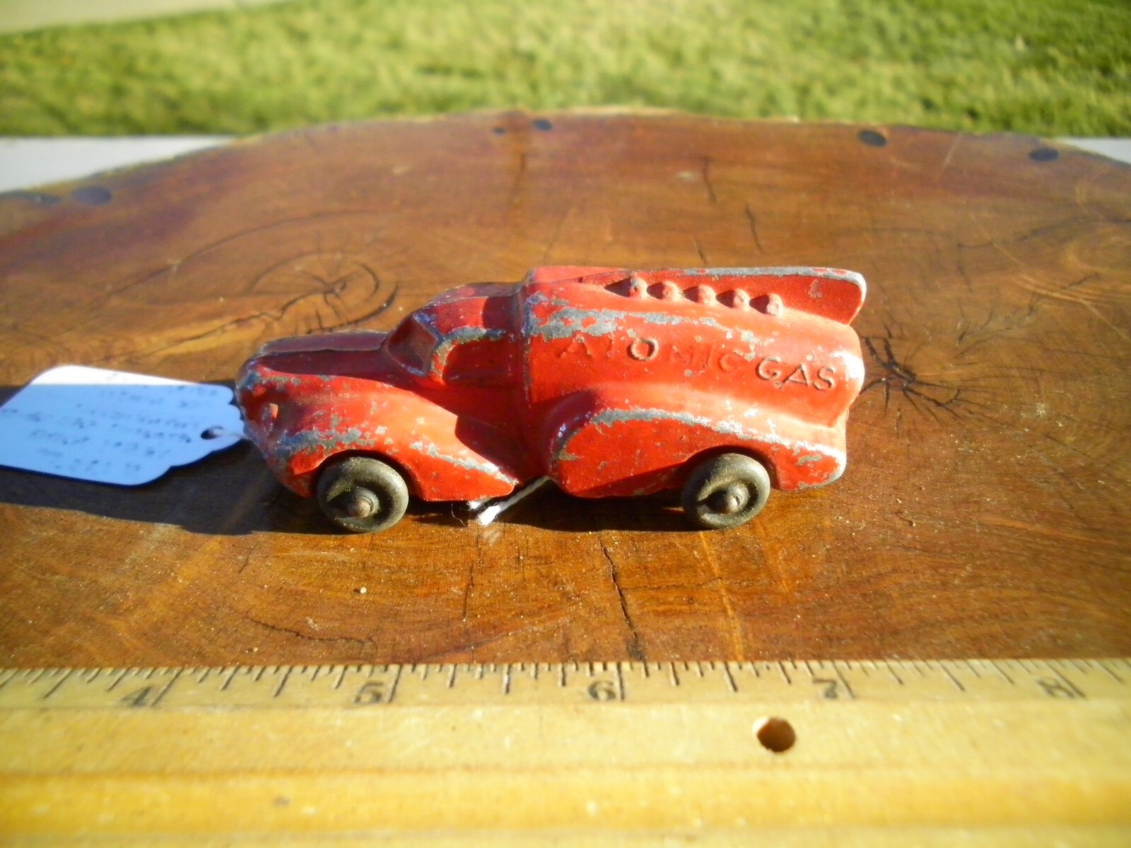 VINTAGE 1930s ATOMIC GAS FUTURISTIC STREAMLINED SLUSH MOLD TOY FUEL ...