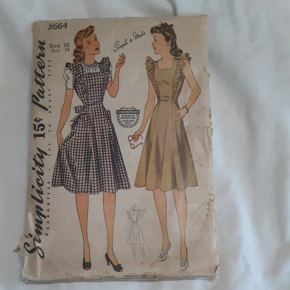 Pinafore Apron Pattern