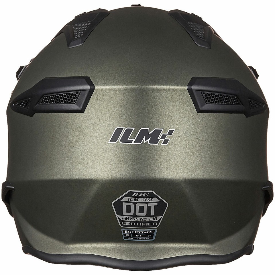 ILM Open Face 3/4 Motorcycle Half Helmet for Moped ATV Cruiser Scooter ...