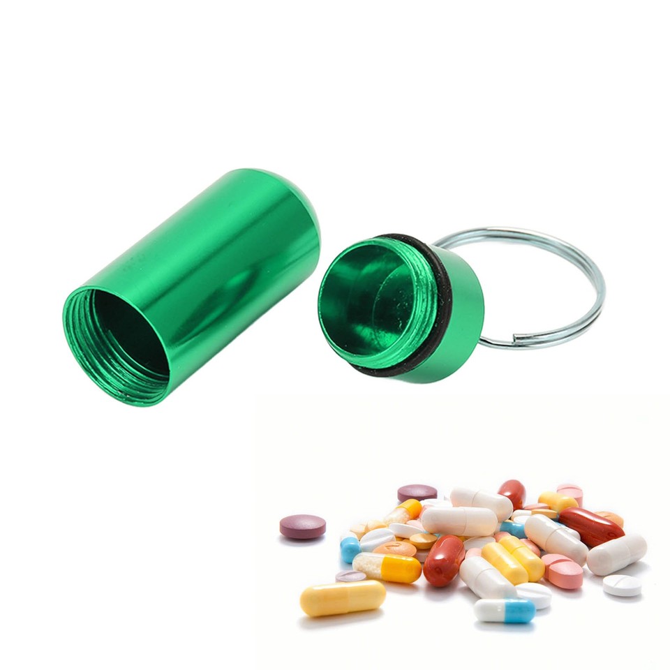 Waterproof Medicine Bottle Food Grade Aluminum Alloy Travel Pill Tube ...