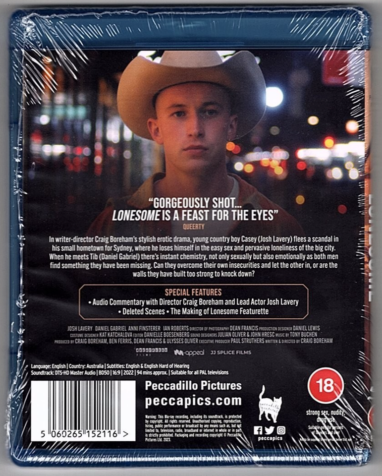 Lonesome (Blu-ray, 2022, Gay Interest) Josh Lavery, Daniel Gabriel | eBay