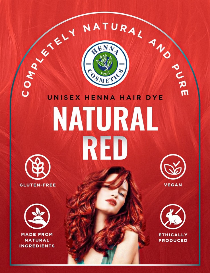 Henna Cosmetics Henna Hair Color & Beard Dye for Men | 100 Grams+50 ...