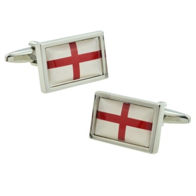 England St George's Cross Flag Bordered Cufflinks | eBay UK