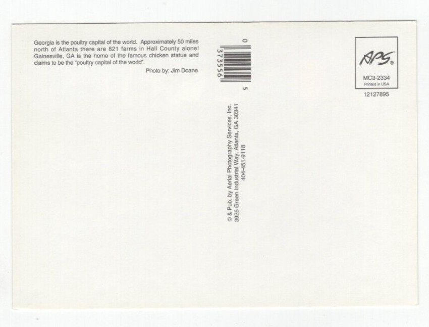 Postcard Georgia GA Farm Scene Poultry Capital of the World Unposted ...