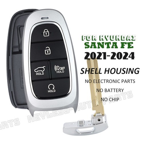for Hyundai Santa Fe 2021 2022 2023 2024 Keyless Remote Smart Key Shell ...