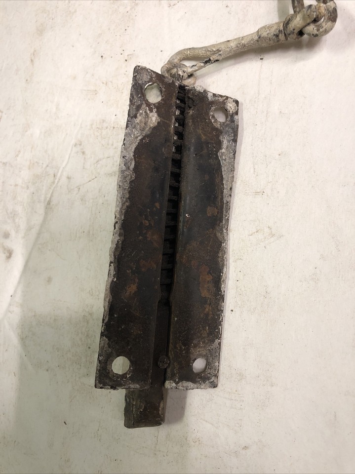 Antique PULL CHAIN DOOR BARN DOOR LOCK LATCH...SPRING LOADED | eBay