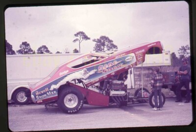 1972 Gene Snow REVELL SNOWMAN Dodge Funny Car - Vintage Drag Race Slide ...