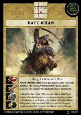 ANACHRONISM PROMO Batu Khan P20 gem mint condition | eBay