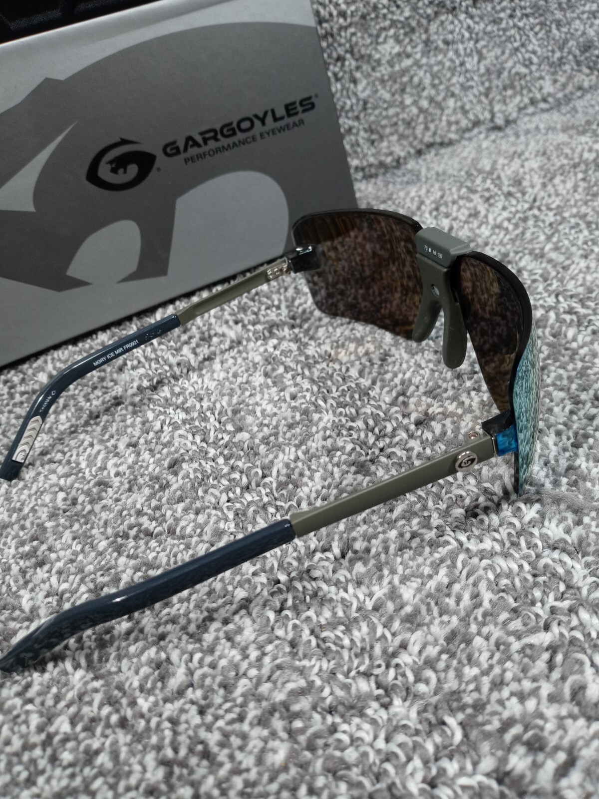 New Authentic Gargoyles Sunglasses Arnold Terminator 85s Ice Mirror ...