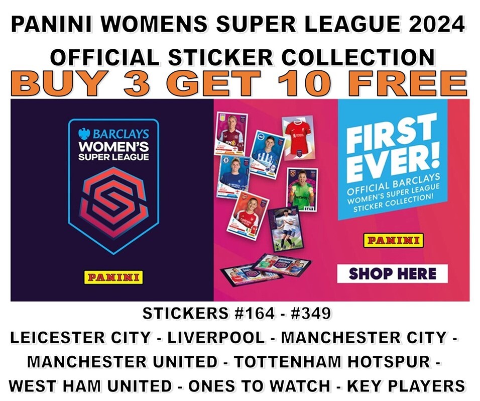 PANINI WOMENS SUPER LEAGUE 2024 STICKERS COLLECTION WSL 23/24 #164 ...