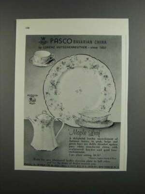 1958 Pasco Bavarian China Ad - Maple Leaf Pattern | eBay