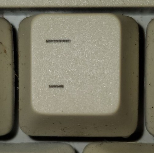 Underscore Dash Key Only For Micro Innovations Keyboard Replacement ...