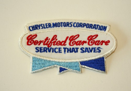 3 Vintage Chrysler Motors Certified Car Care Cloth Service Patch New ...