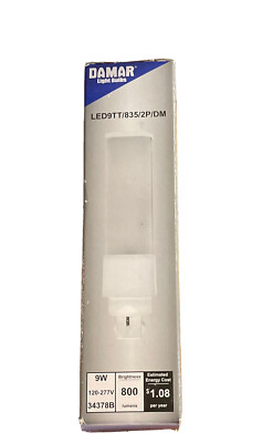 Damar 9W LED PL Retrofit Lamp, 3500K Type B LED9TT / 835 / 2P / DM 9W ...