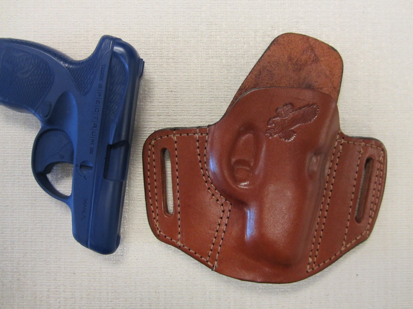 Taurus Spectrum formed BROWN leather pancake holster right hand Braids ...