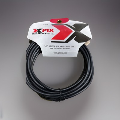 XPIX 1/4” Male to Male Studio Cable 15ft PX-IC15F – Ideal for Guitar ...