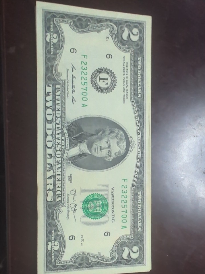 99 Note Sequential 2013 $2 Bills Run F23225601–F23225700 – Rare ...