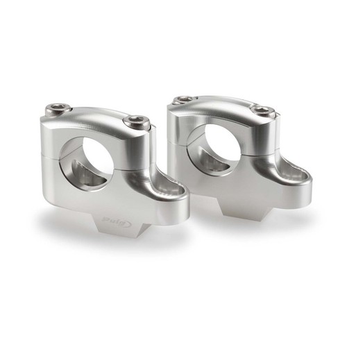 PUIG RISERS PULLBACK PER MANUBRI APRILIA TUONO 660 FACTORY 22-25 SILVER ...