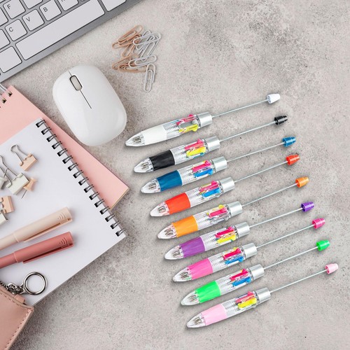 9Pcs 4 Color Ink Rollerball Pen Beadable Pens for Students School | eBay