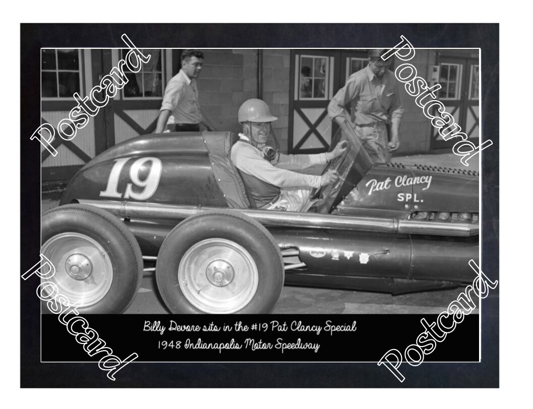 Historic Billy Devore in the #19 Pat Clancy Special 1948 Indy Postcard 4 | eBay