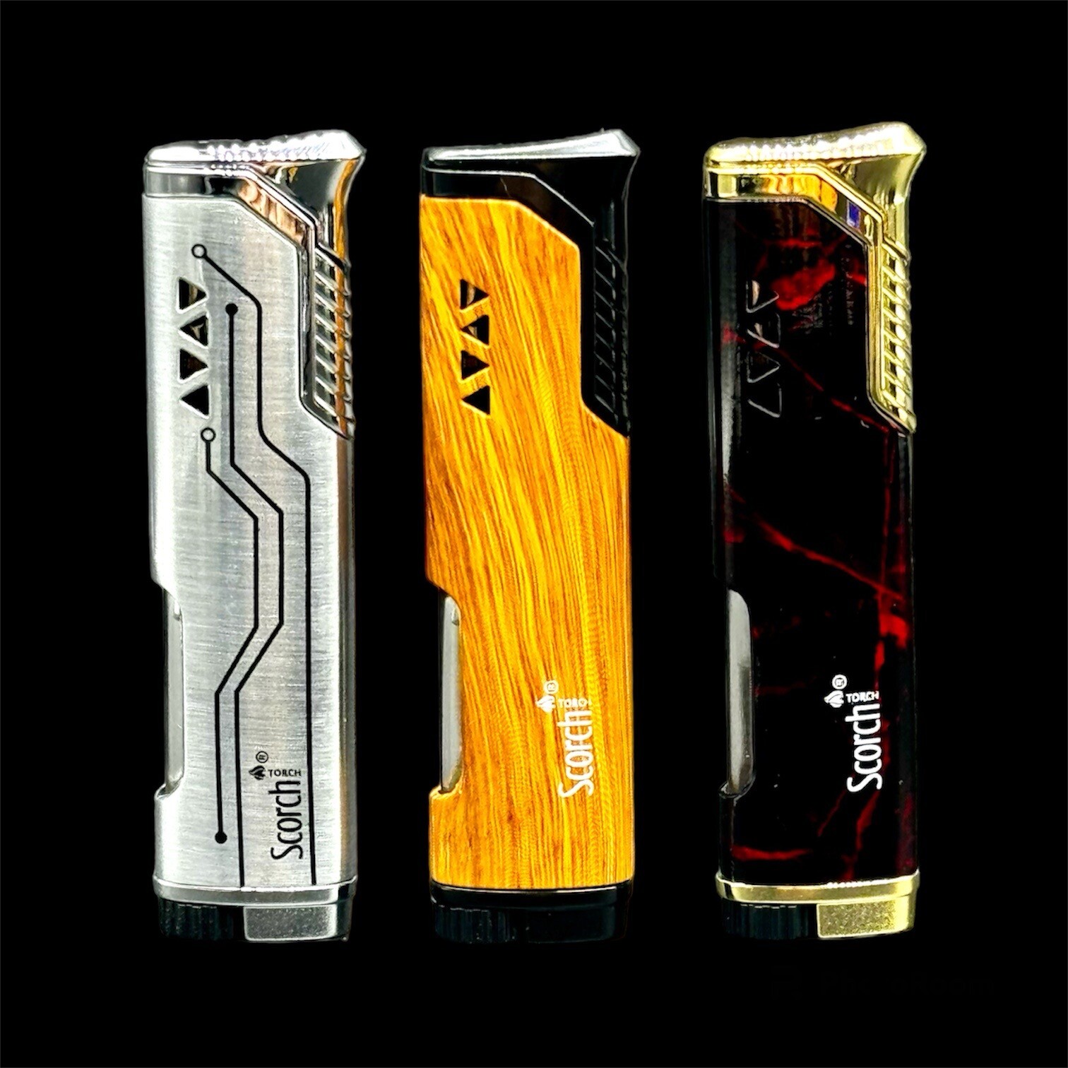 SCORCH TORCH Single Flame Butane Refillable Slim Scorch Torch Lighter ...