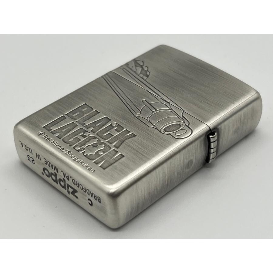 Zippo BLACK LAGOON REVY 3-sides Etching Oxidized Silver Plating Japan ...