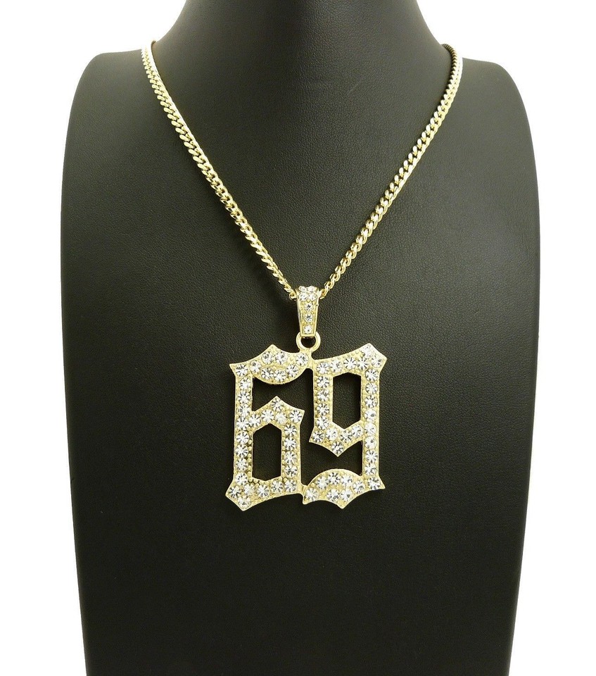 Iced Rapper TEKASHI 69 Pendant & 20" Box, Cuban, Rope Chain Hip Hop ...