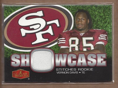 2006 Flair Showcase Showcase Stitches Jersey #SHSVD Vernon Davis Jersey ...