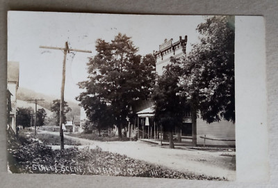 LATHAM OHIO REAL PHOTO POSTCARD 1908 MAIN ST PIKE COUNTY BEAVER PIKETON ...