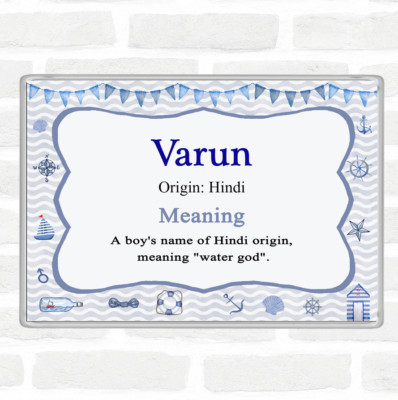 Varun Name Meaning Jumbo Fridge Magnet Nautical | eBay UK