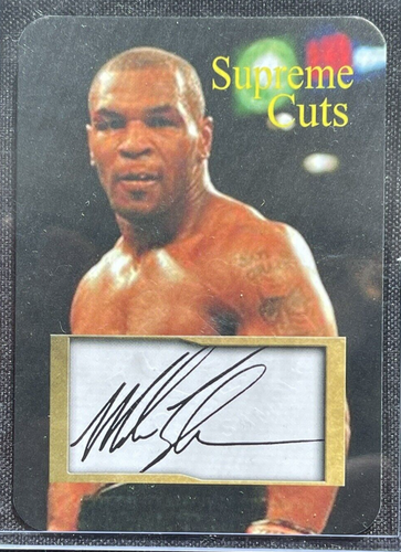 Mike Tyson Supreme Cuts Die-cut Boxing World Champion Iron Mike Tyson ...