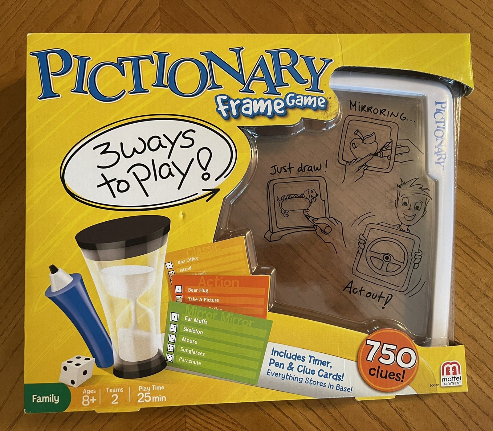 MATTEL - Pictionary Frame Game Picture Kids Family Party Game - Factory ...
