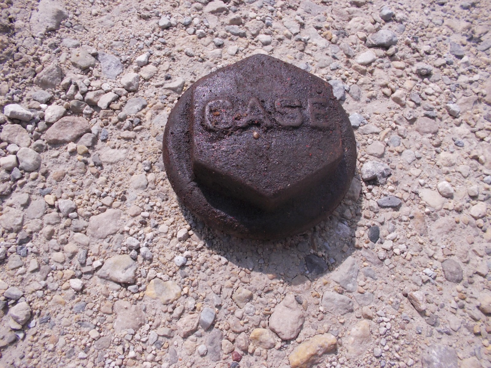 Case VINTAGE Tractor Plow Implement ORIGINAL EMBOSSED screw on 3 1/4 ...