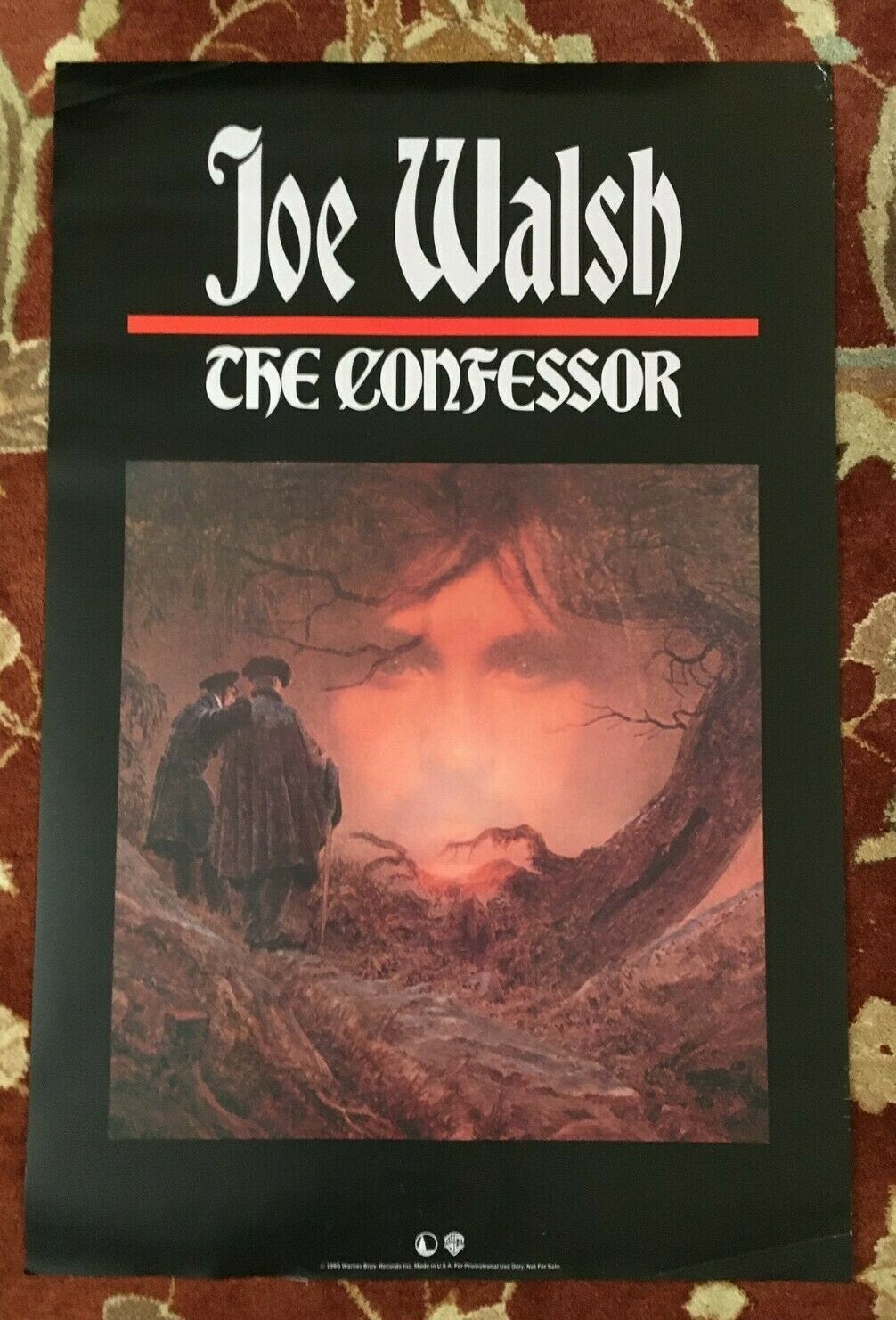 JOE WALSH The Confessor rare original promotional poster from 1985 ...