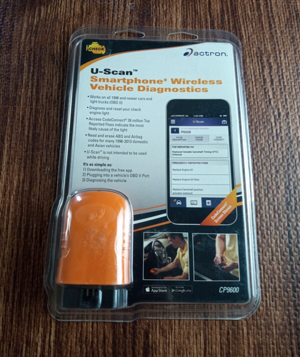 Actron CP9600 U-Scan OBD II Code Reader(Smart Phone)Wireless Vehicle ...