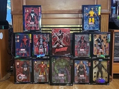 Lot Of 12 Inch Marvel Legends Action Figures Daredevil HULK Wolverine ...