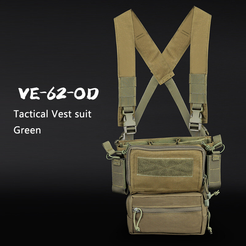 Molle Tactical Vest Detachable Pouch Vest Outdoor Hunting Pouches Waist ...