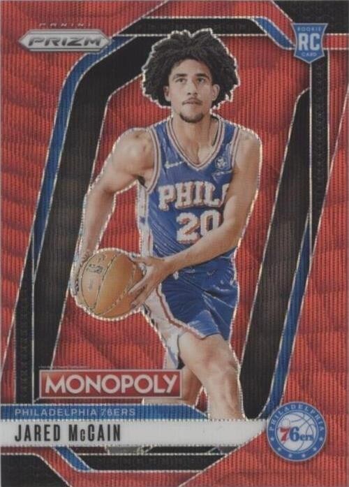 2024-25 Panini Prizm Monopoly - Jared McCain #3 Ruby Wave Prizm (RC ...