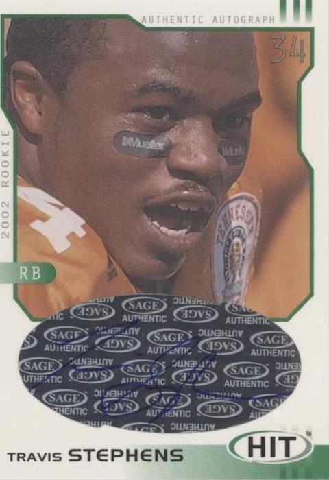 2002 SAGE Hit - Autographs Travis Stephens #H34 Emerald (AU, RC) for ...