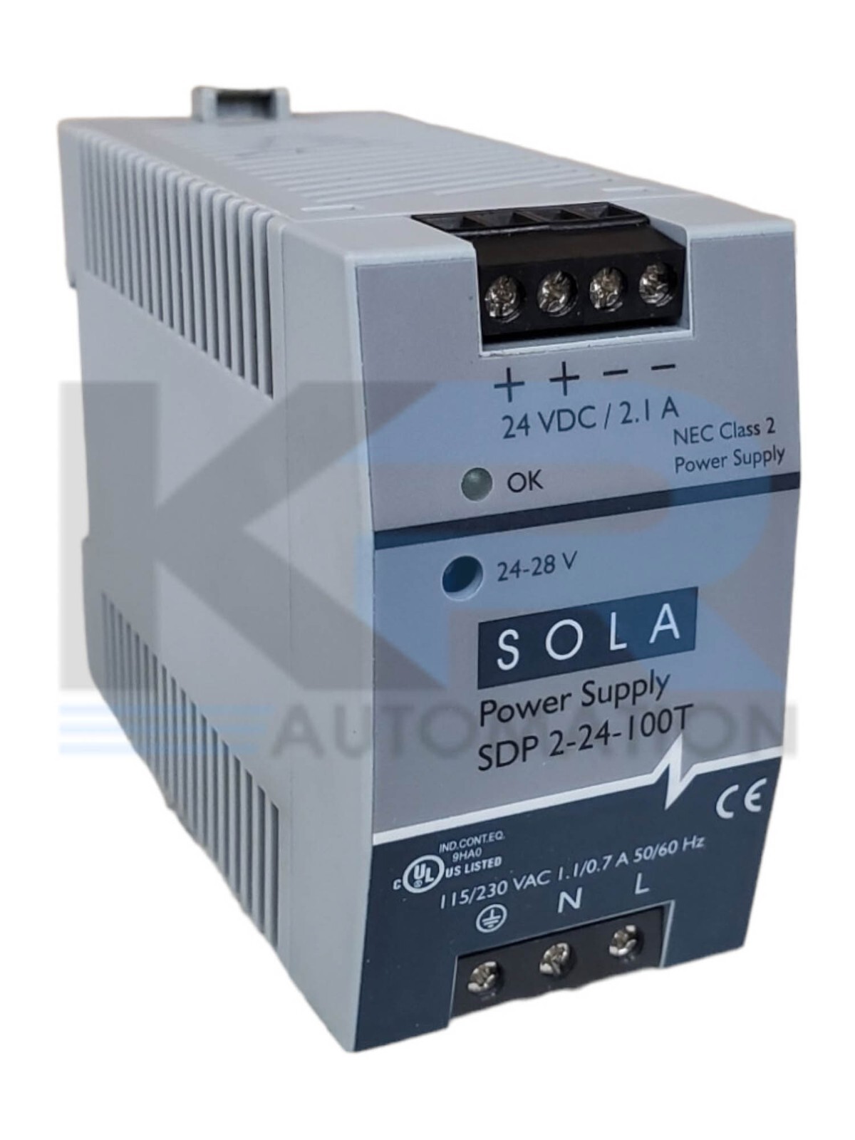 Emerson SDP 2-24-100T Sola Power Supply 24VDC NEC Class 2 100W 2.1A ...