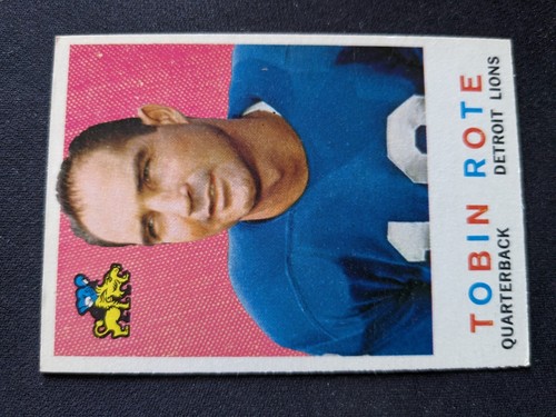1959 Topps Football Card # 170 Tobin Rote - Detroit Lions (EX) | eBay