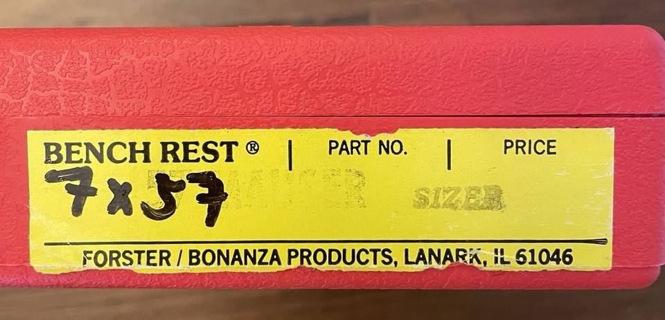 Forster Bench Rest Die Set 7x57 Mauser (Micrometer Seating Die) | eBay
