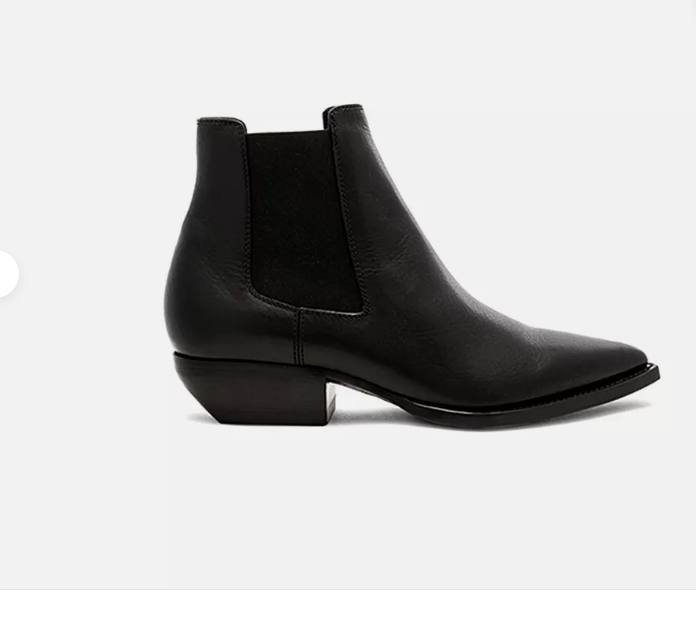 Men's Chelsea Boots Cuban Heel Pull On Shoes Stretch Pointy Toe Western ...