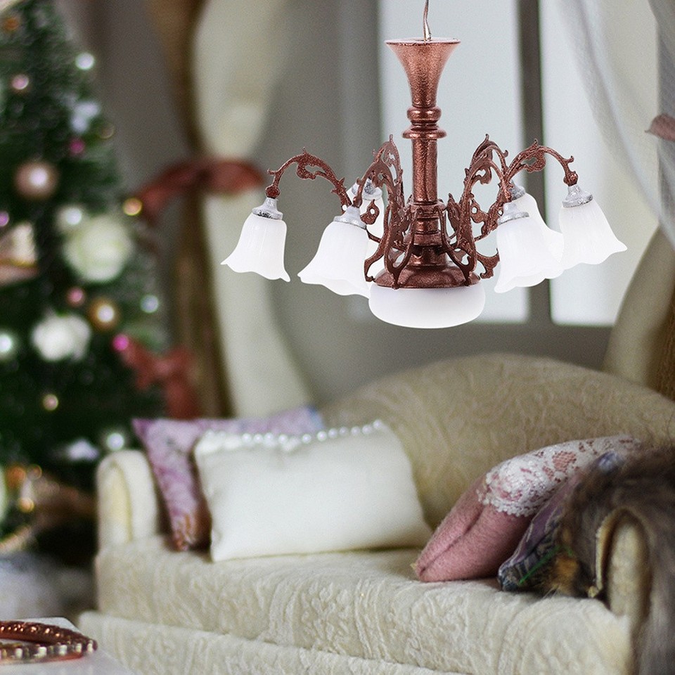 2 Pcs Mini Model House Lamp LED Miniature Landscape Light Fixture ...