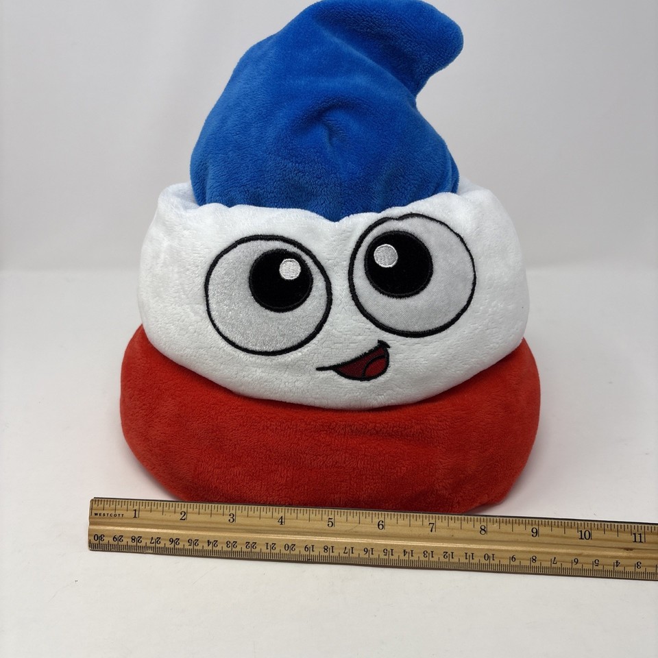 Six Flags Grand Prairie Exclusive Poop Emoji Plush Hat 4th of July ...