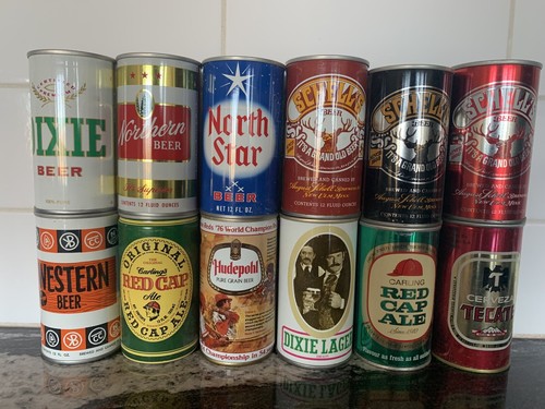 Beer Cans Dixie Shells North Star Red Cap Northern Tecate Cerveza Lot ...